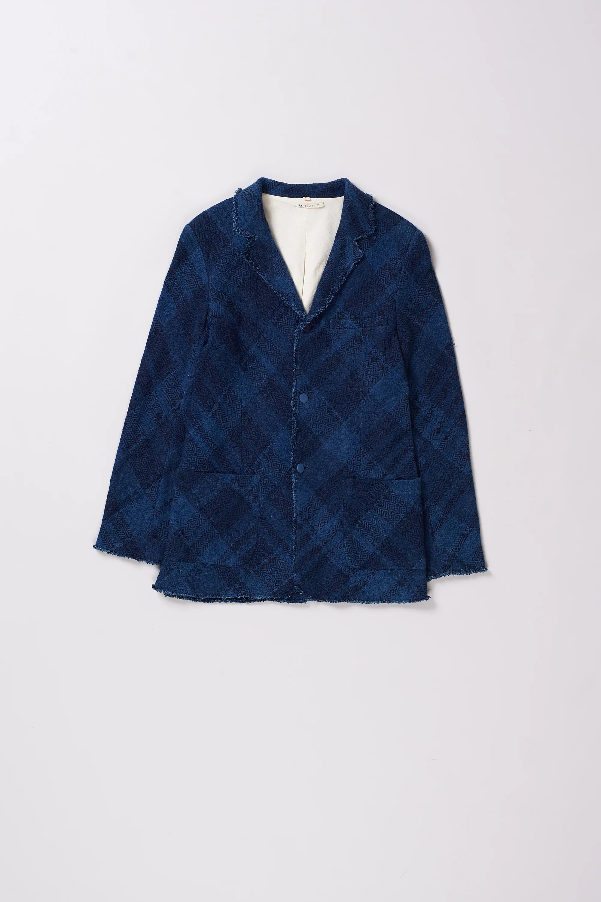 Textured Indigo Worker Jacket